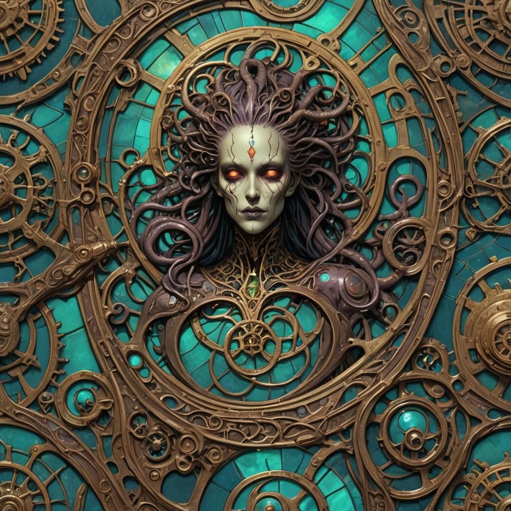 Eldritch dynamic lighting Gerald Brom Gerald Brom cool colors filigree ...