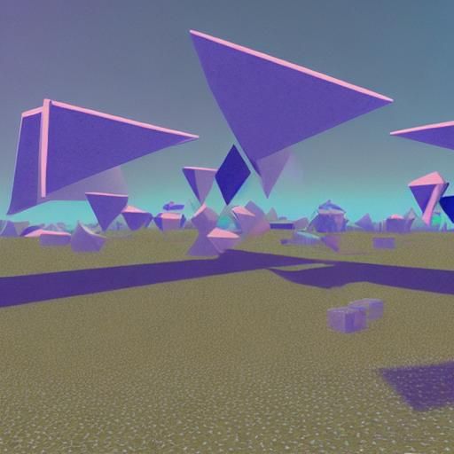 Polygonal Dream - AI Generated Artwork - NightCafe Creator