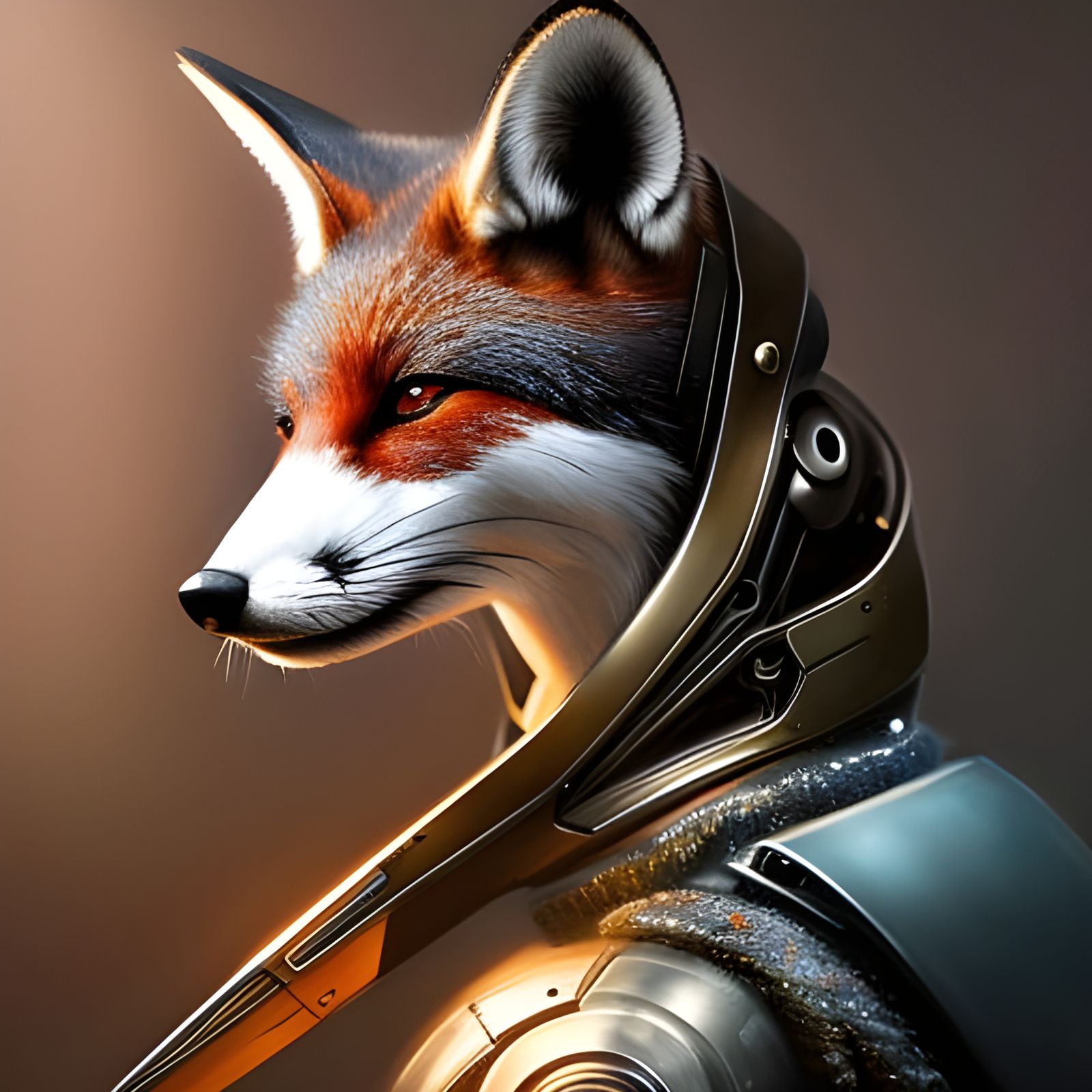 Cyberpunk Fox - AI Generated Artwork - NightCafe Creator