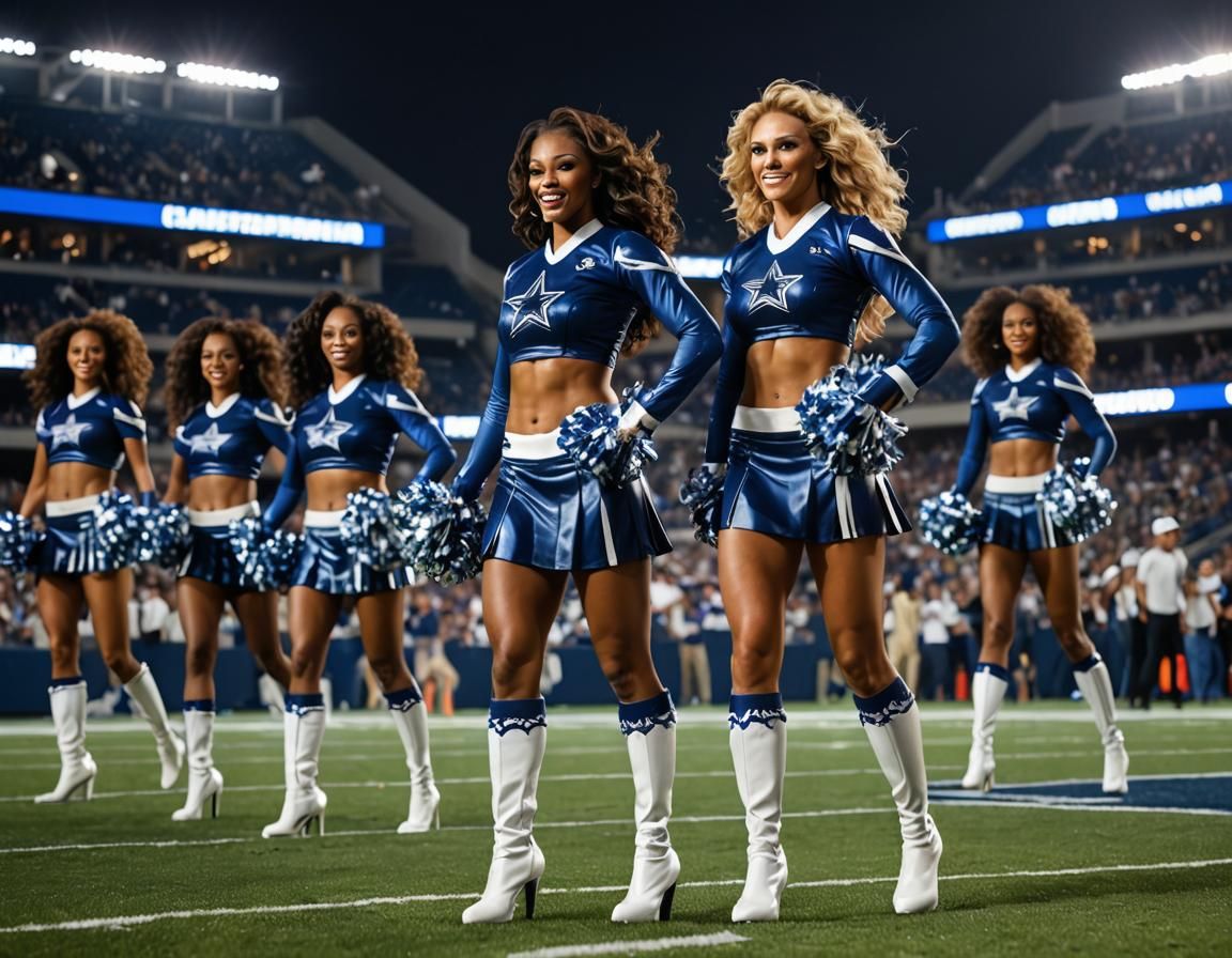 Cheerleader Team 6 - AI Generated Artwork - NightCafe Creator