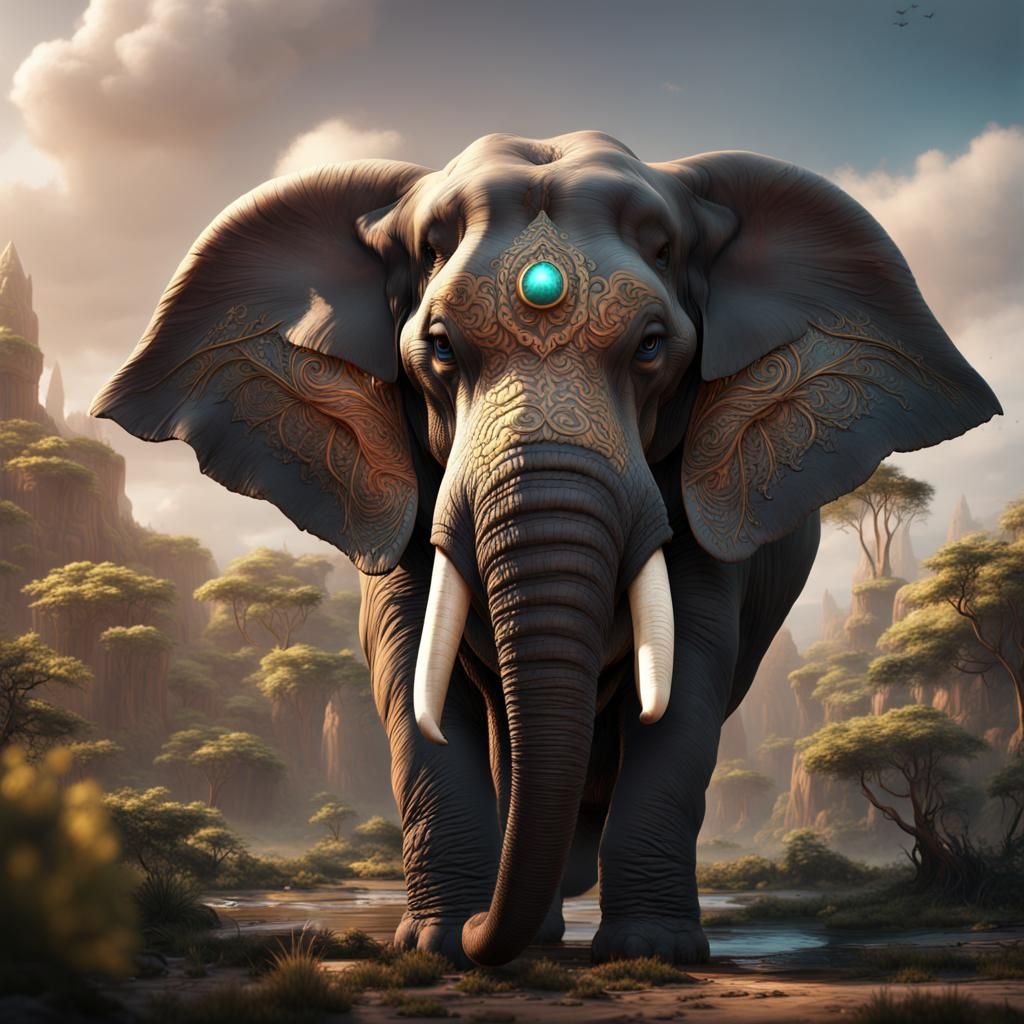 fat elephant - AI Generated Artwork - NightCafe Creator