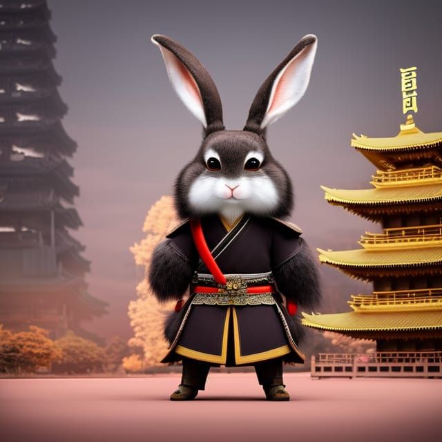 Samurai bunny - AI Generated Artwork - NightCafe Creator