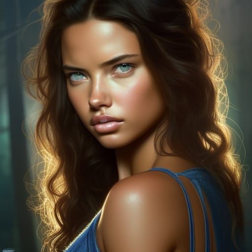 Adriana Lima - AI Generated Artwork - NightCafe Creator