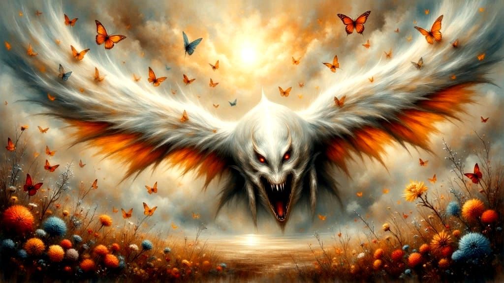 Revenge of the Moth - Giant White Moth Monster in a Butterfl...