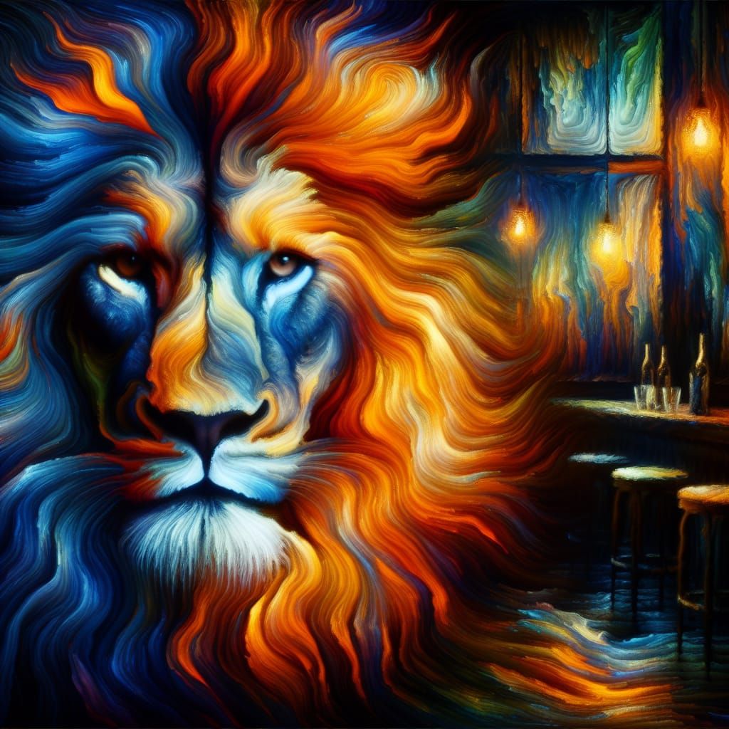 Lion Bar - AI Generated Artwork - NightCafe Creator