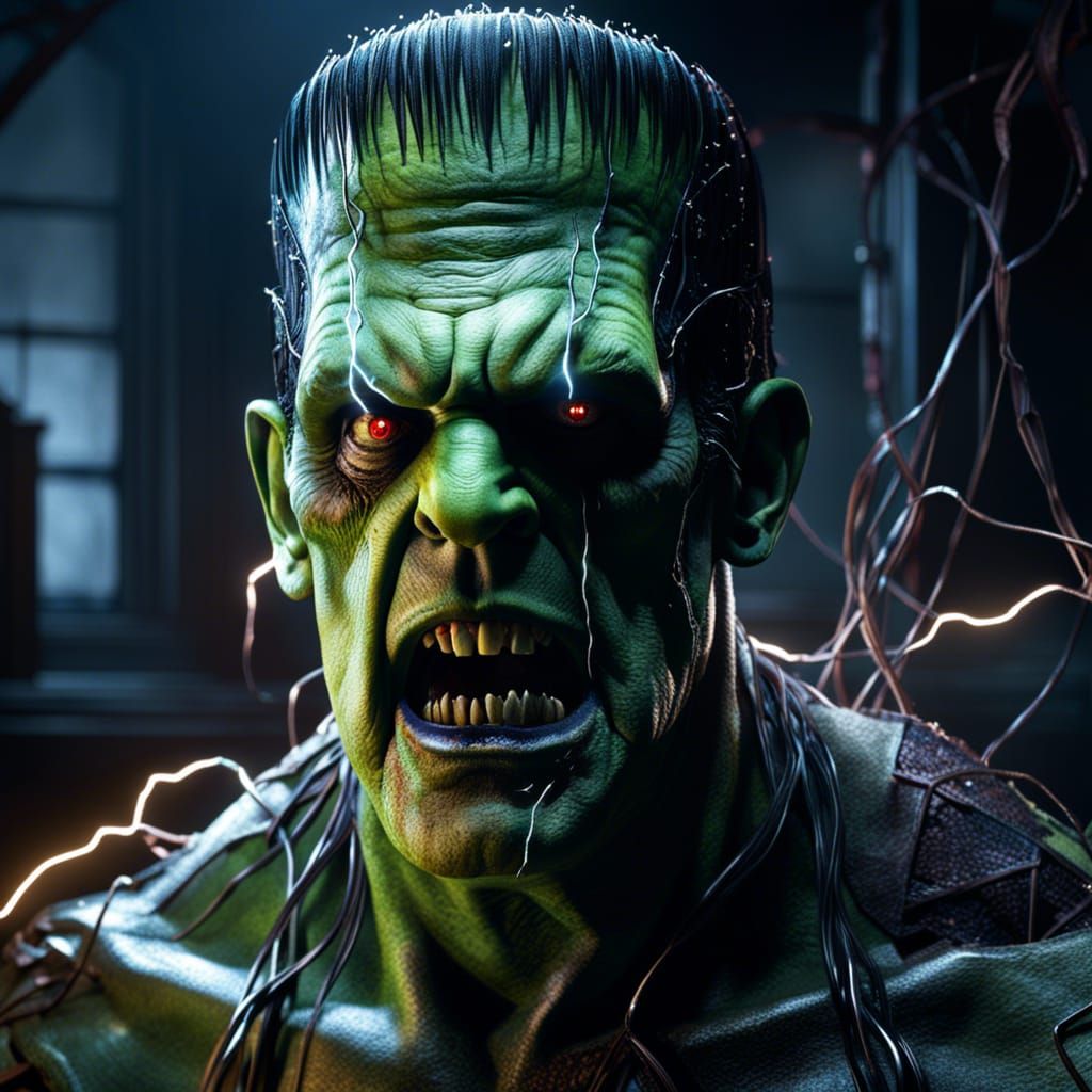 Frankenstein's Monster is Born - AI Generated Artwork - NightCafe Creator