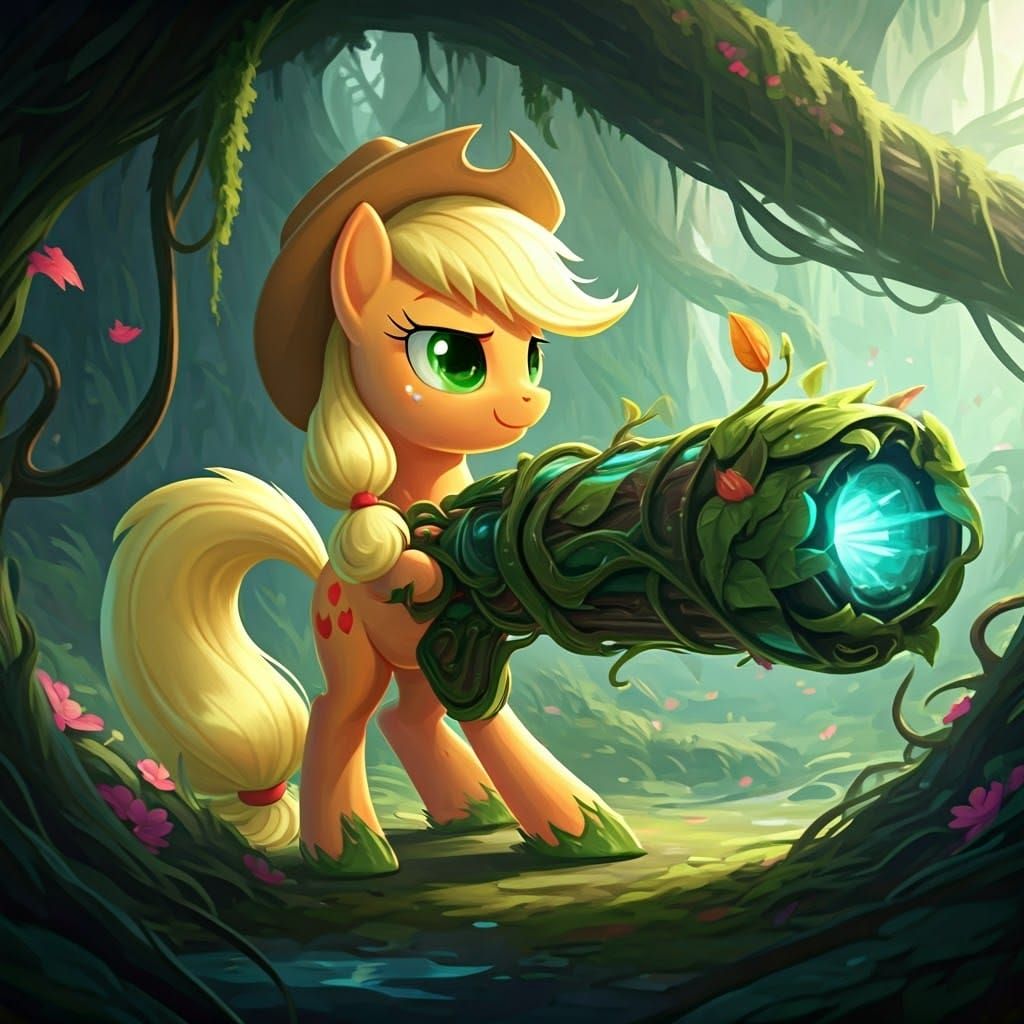 Applejack (MLP) plant gun mage - Enchanted Whimsy: A Pony Ma...