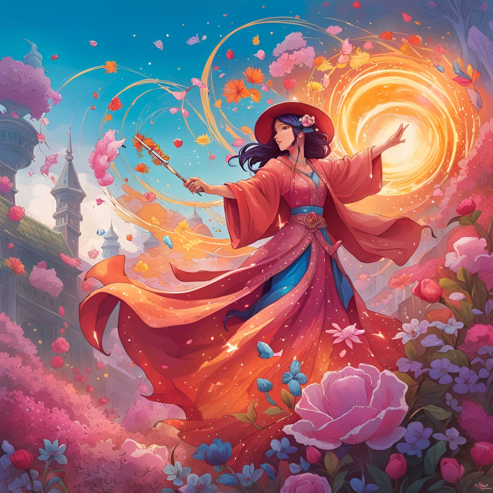 Magic Caster - AI Generated Artwork - NightCafe Creator