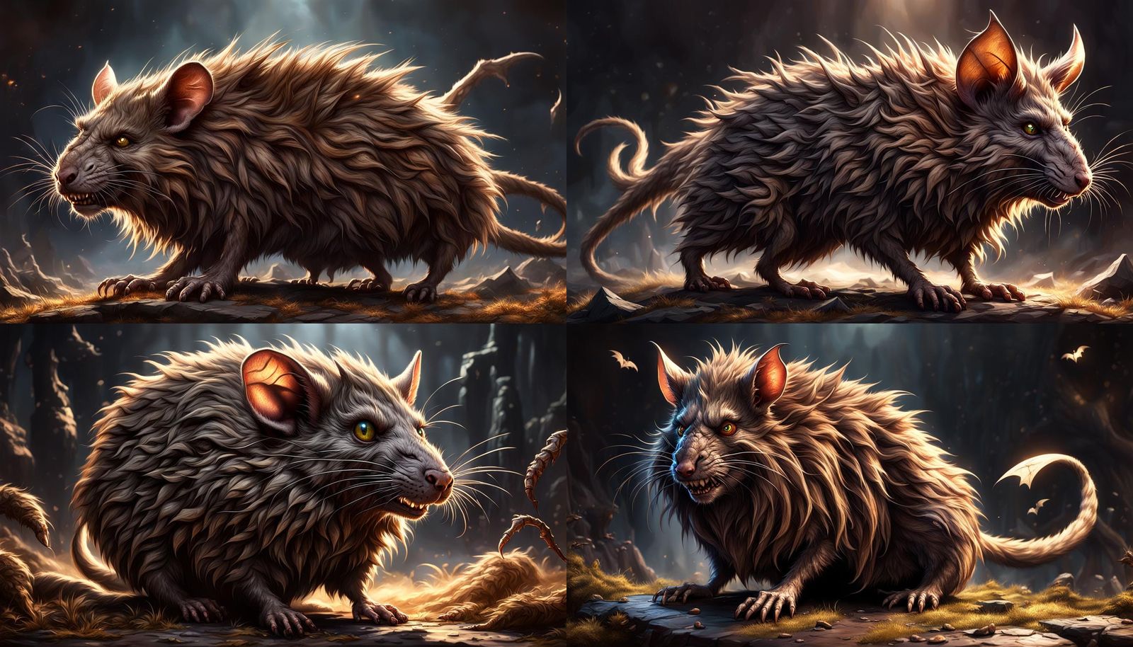 Fantasy rat creatures - AI Generated Artwork - NightCafe Creator