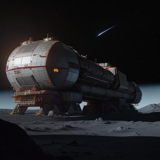 Moon Station - AI Generated Artwork - NightCafe Creator