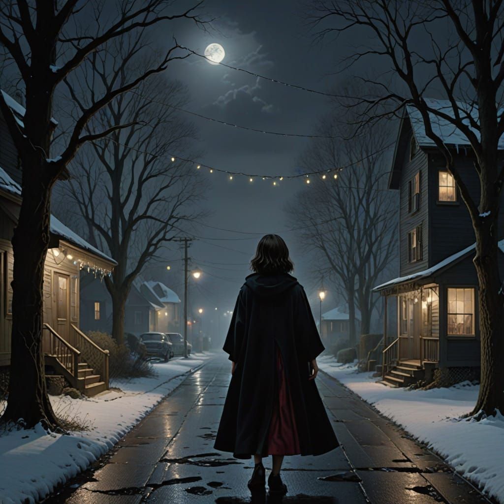 Hyper-realistic portrait photography. Gothic children playing outside ...