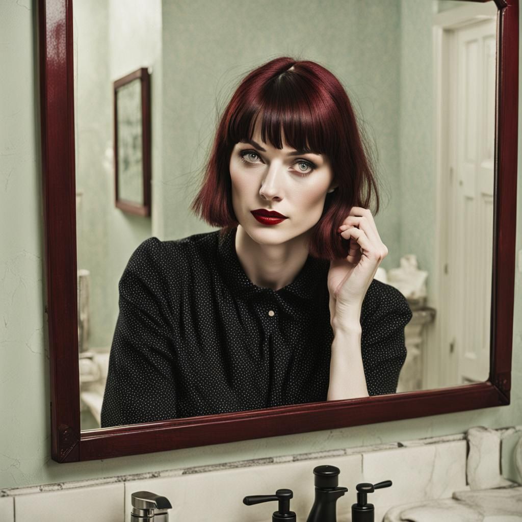 Mirror check - AI Generated Artwork - NightCafe Creator