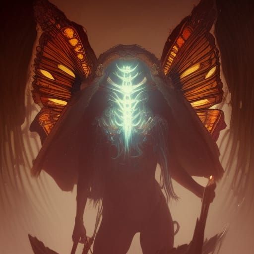 Moth Cultist - AI Generated Artwork - NightCafe Creator