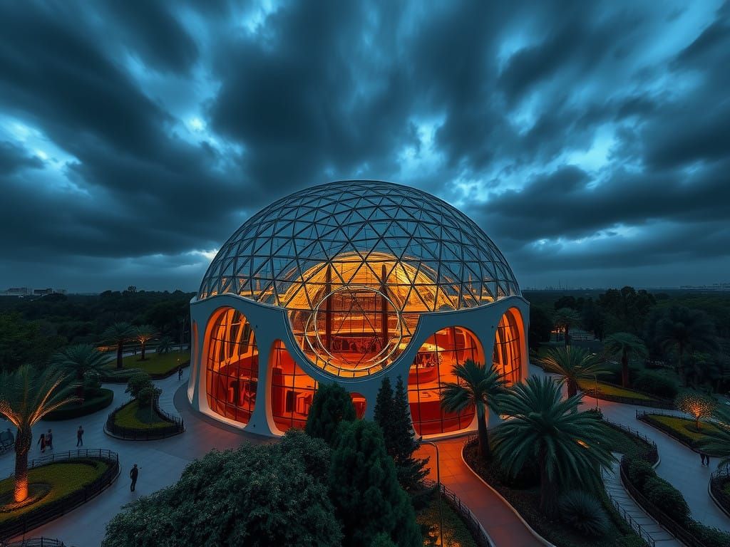 Biome Geodesic Domes - Geodesic Domes Inspired by Fibonacci ...