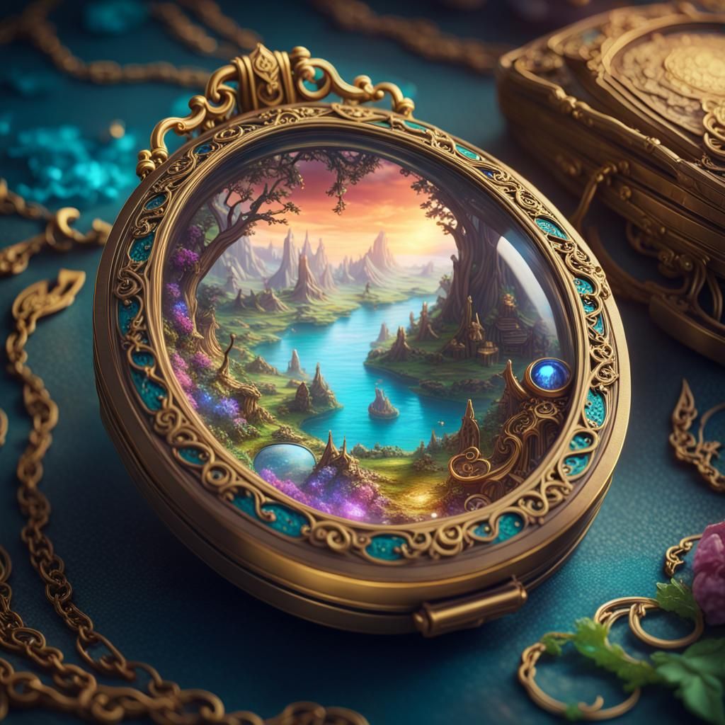 Magical locket - AI Generated Artwork - NightCafe Creator