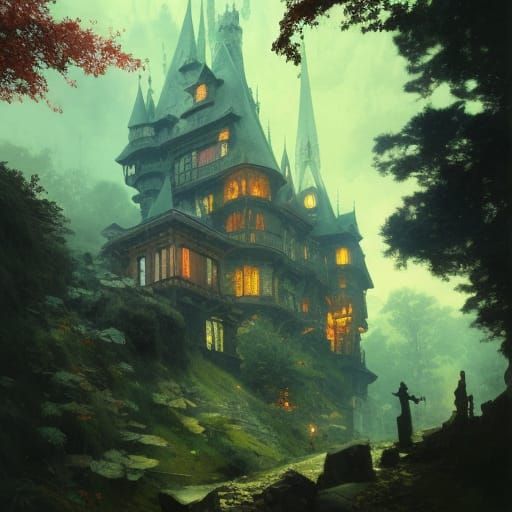 I guess now I gotta post all these random castles I made - AI Generated ...