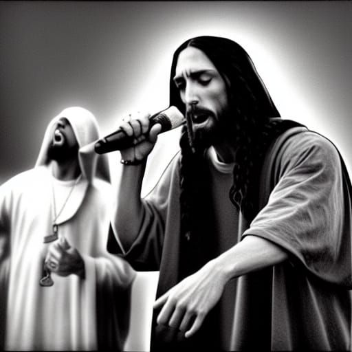 Jesus Christ in a rap battle against Eminem on 8 mile; award winning ...