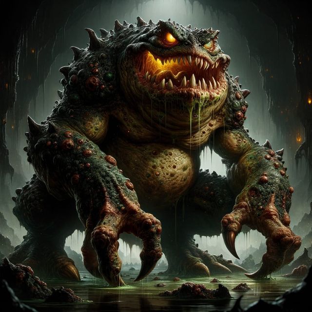 DND Series : Hezrou (Large Outsider ,Chaotic, Extraplanar, Evil, Tanar’ri) - AI Generated ...