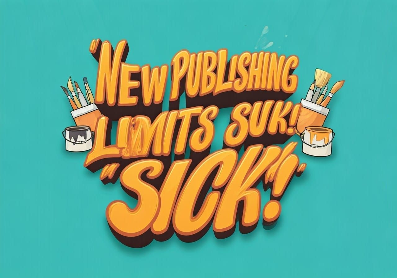 Bold Whimsical Signs in Bright Colors - AI Art