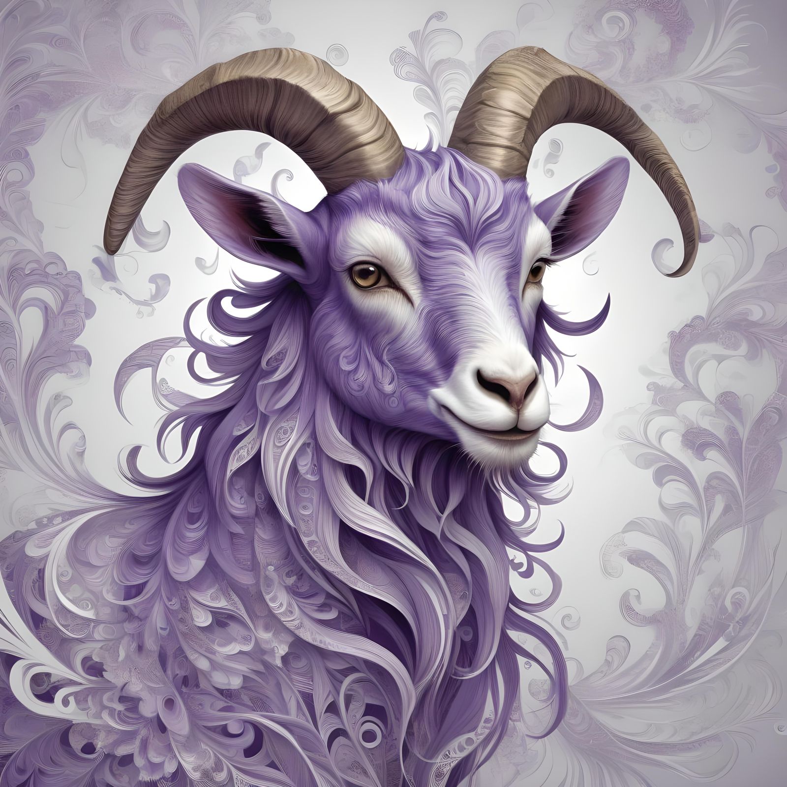 Majestic Goat - AI Generated Artwork - NightCafe Creator