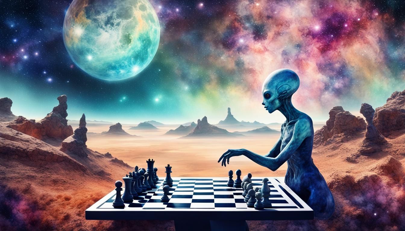Alien Chess - AI Generated Artwork - NightCafe Creator