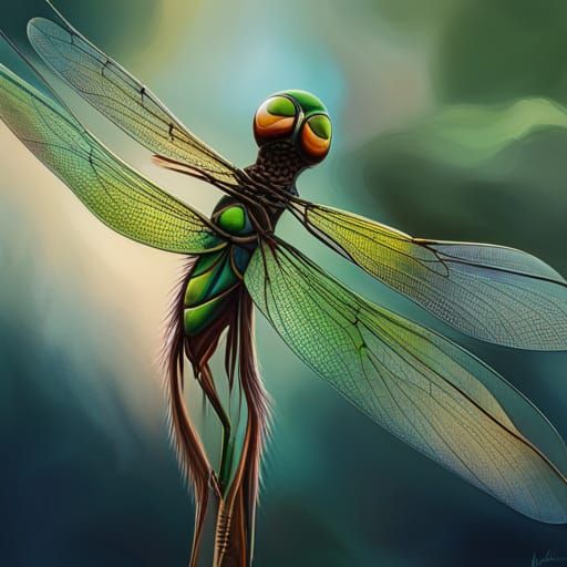 dragonflies in the form of a human - AI Generated Artwork - NightCafe ...
