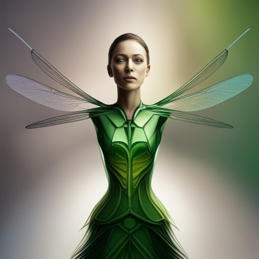 dragonflies in the form of a human - AI Generated Artwork - NightCafe ...