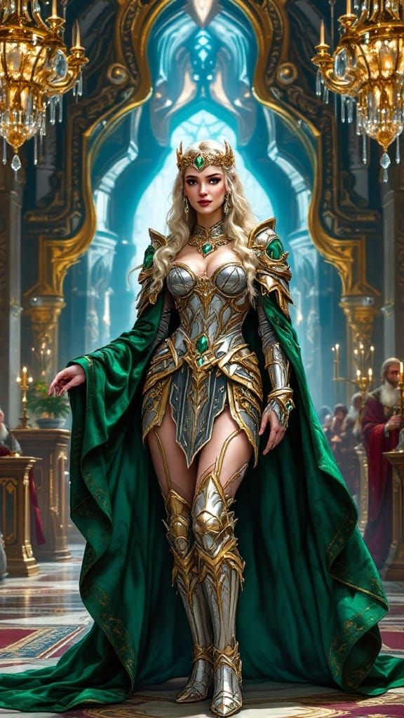 In the opulent halls of the Dwarven King, a breathtakingly enchanting ...