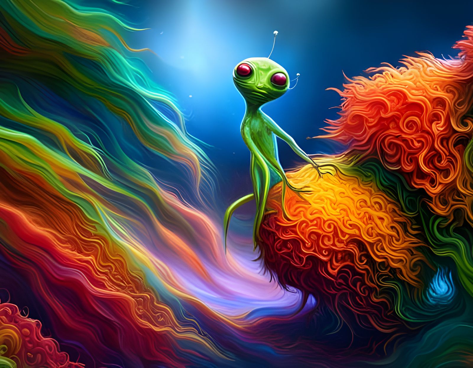 A cute alien insect. - AI Generated Artwork - NightCafe Creator