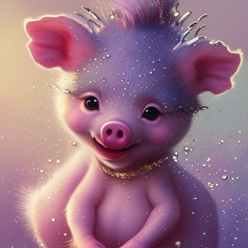 Adorable Pig - AI Generated Artwork - NightCafe Creator