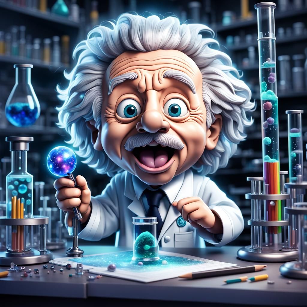 Einstein science - AI Generated Artwork - NightCafe Creator