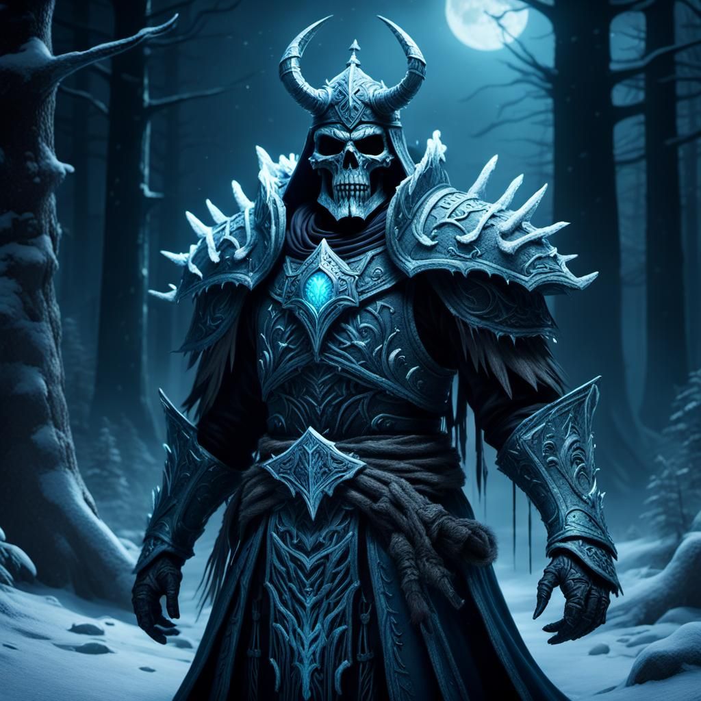 Lich ice warrior - AI Generated Artwork - NightCafe Creator