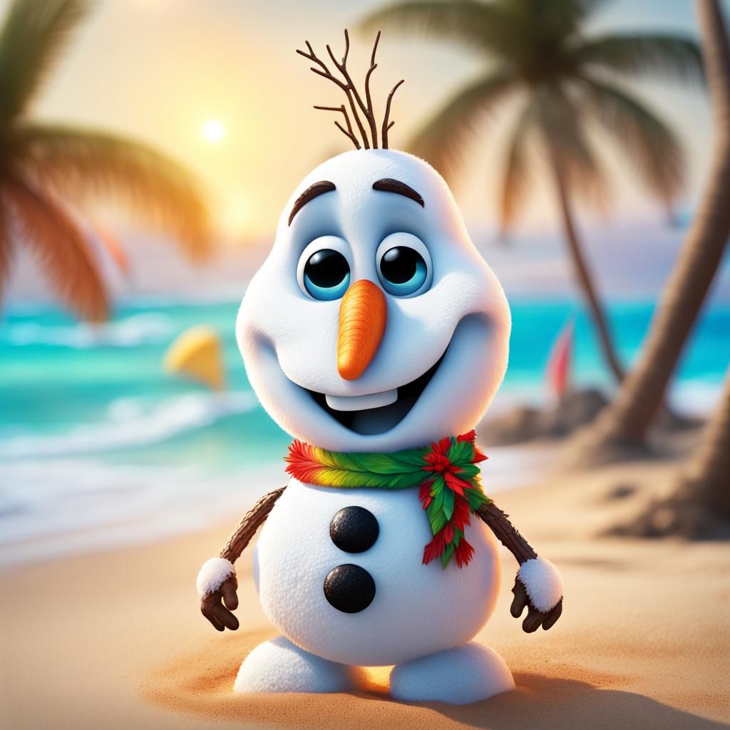 Baby Olaf - AI Generated Artwork - NightCafe Creator