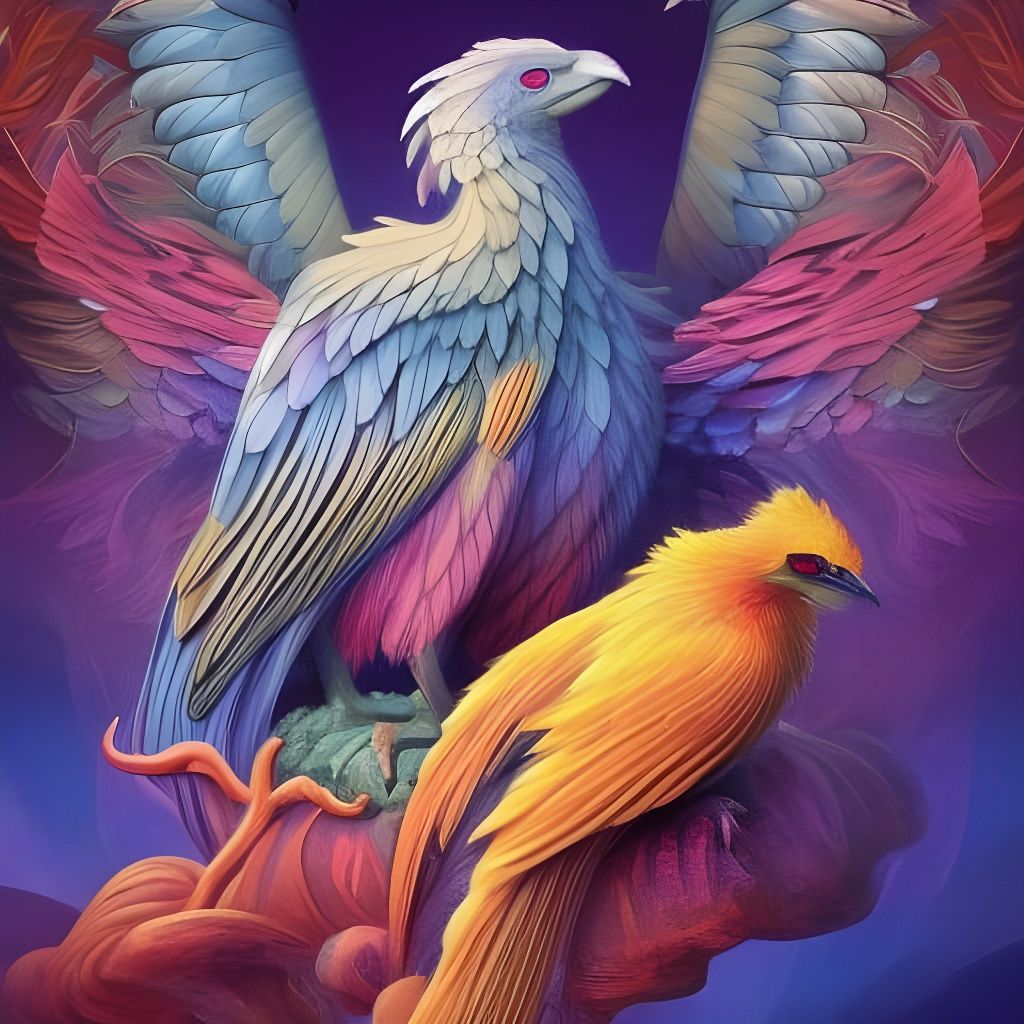 Mythical Birds - AI Generated Artwork - NightCafe Creator