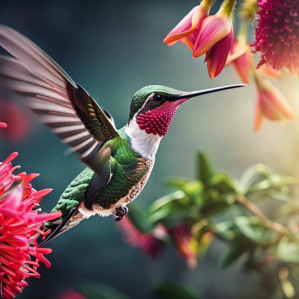 Beautiful hummingbird - AI Generated Artwork - NightCafe Creator