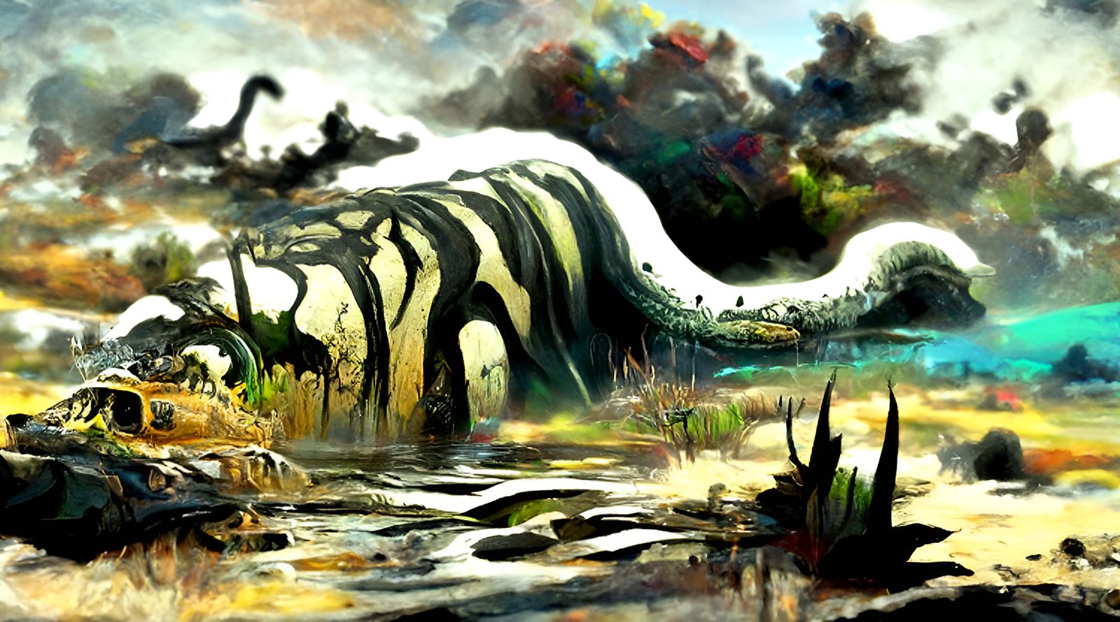 Defeated beast - AI Generated Artwork - NightCafe Creator