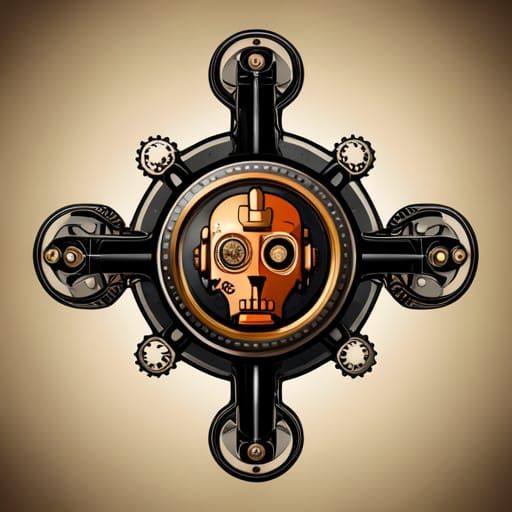 steampunk logo - AI Generated Artwork - NightCafe Creator