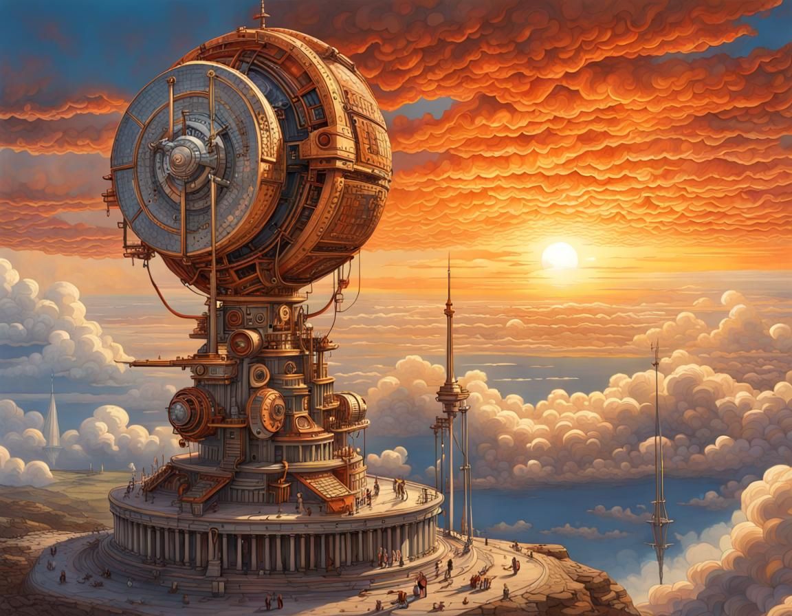 Archimedes solar death ray - AI Generated Artwork - NightCafe Creator