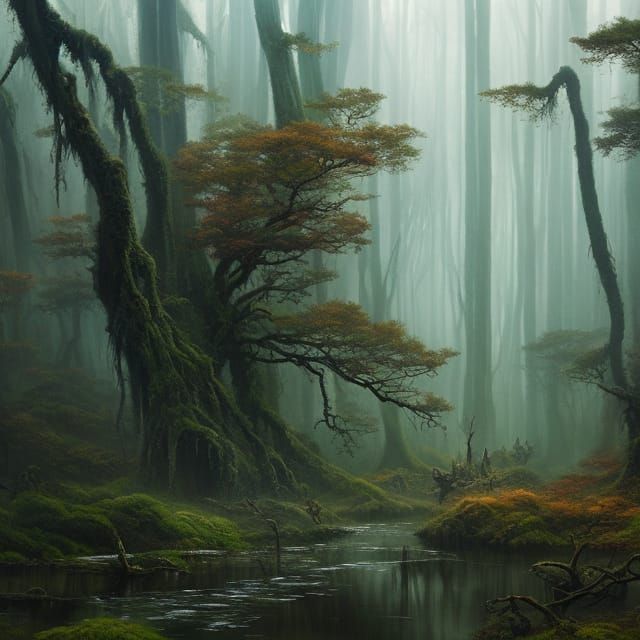 Dark Forest - AI Generated Artwork - NightCafe Creator