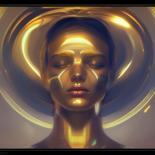 She Defines Gold - AI Generated Artwork - NightCafe Creator