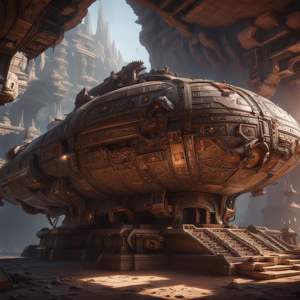 Ancient Alien Relic - AI Generated Artwork - NightCafe Creator