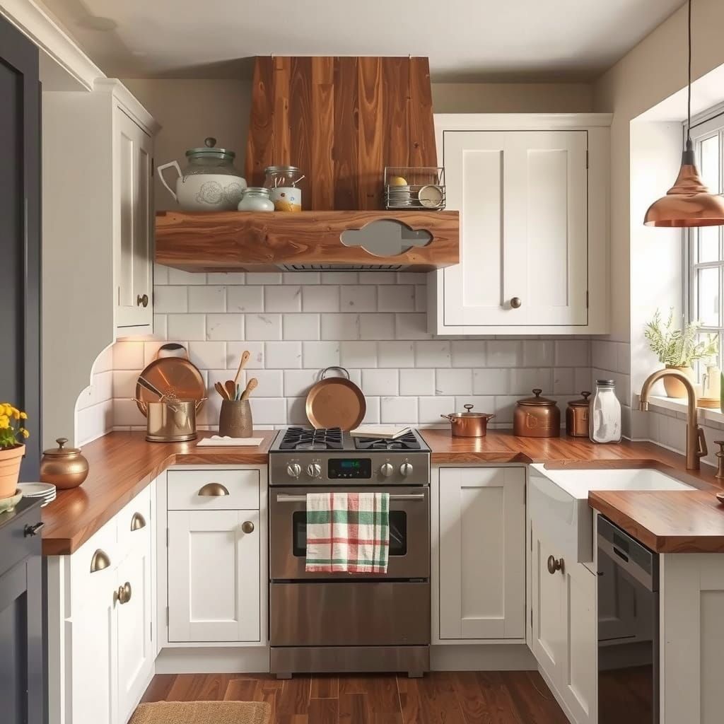 copper kitchen - Rustic Copper Kitchen in Impressionist Styl...