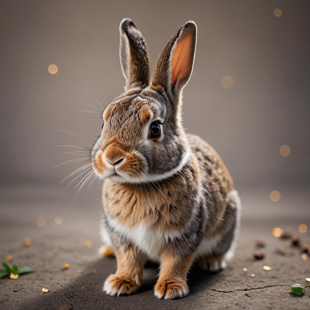 ultrarealistic cute bunny Professional photography, bokeh, natural ...