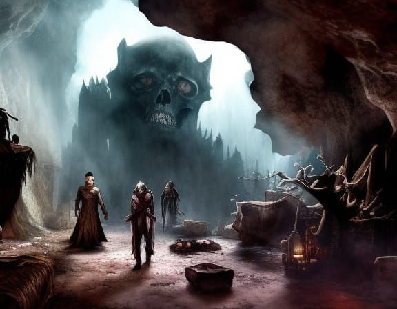 The Haunted Cave - AI Generated Artwork - NightCafe Creator