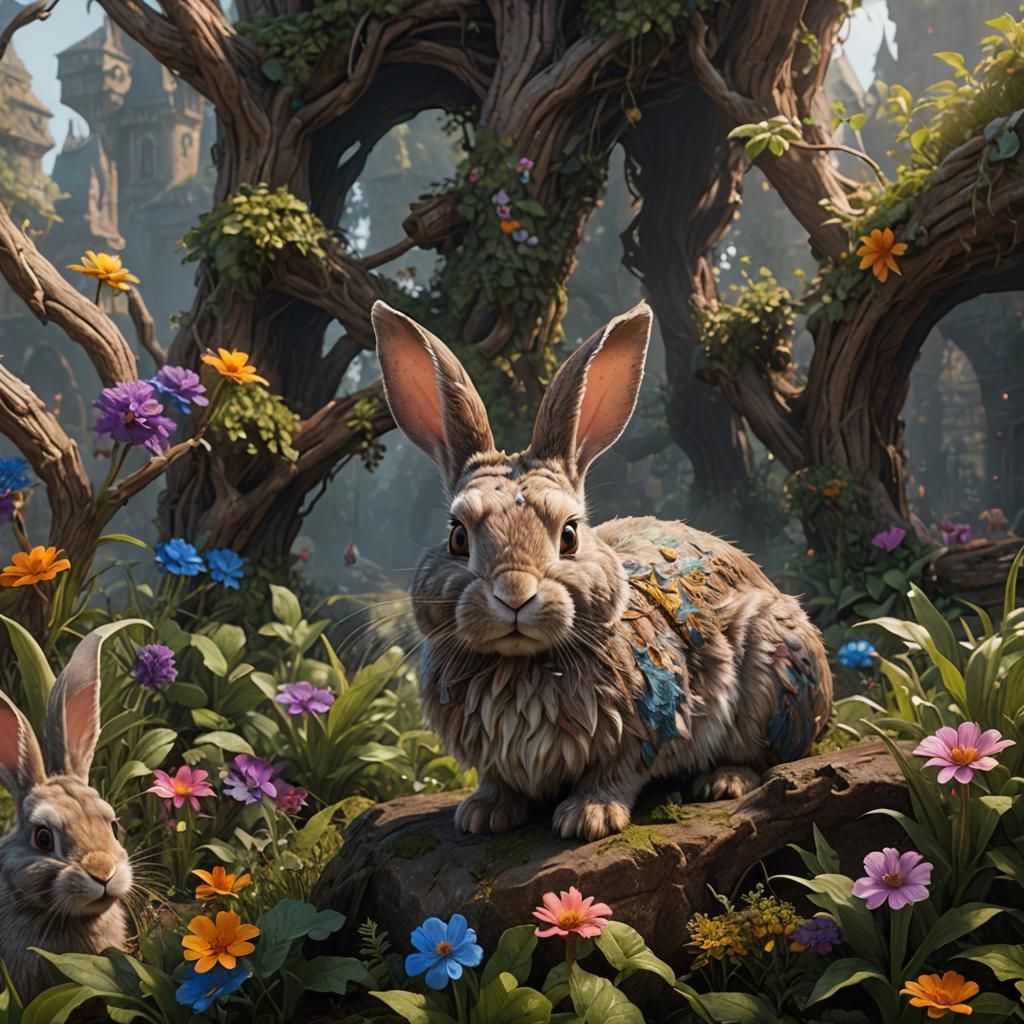 a bunny rabbit - AI Generated Artwork - NightCafe Creator