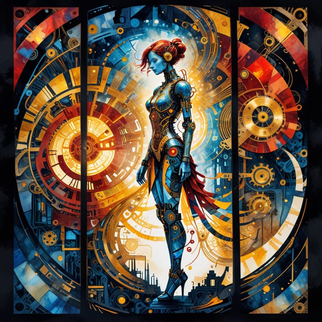 Blue cyborg - Blue cyborg