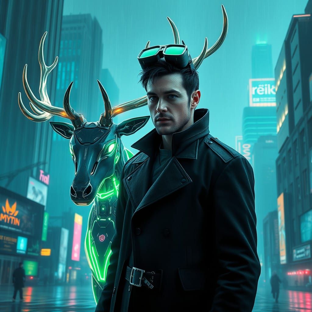 Fred Porter-aka "Deer Man" and his companion "Robo Deer" -city of ...