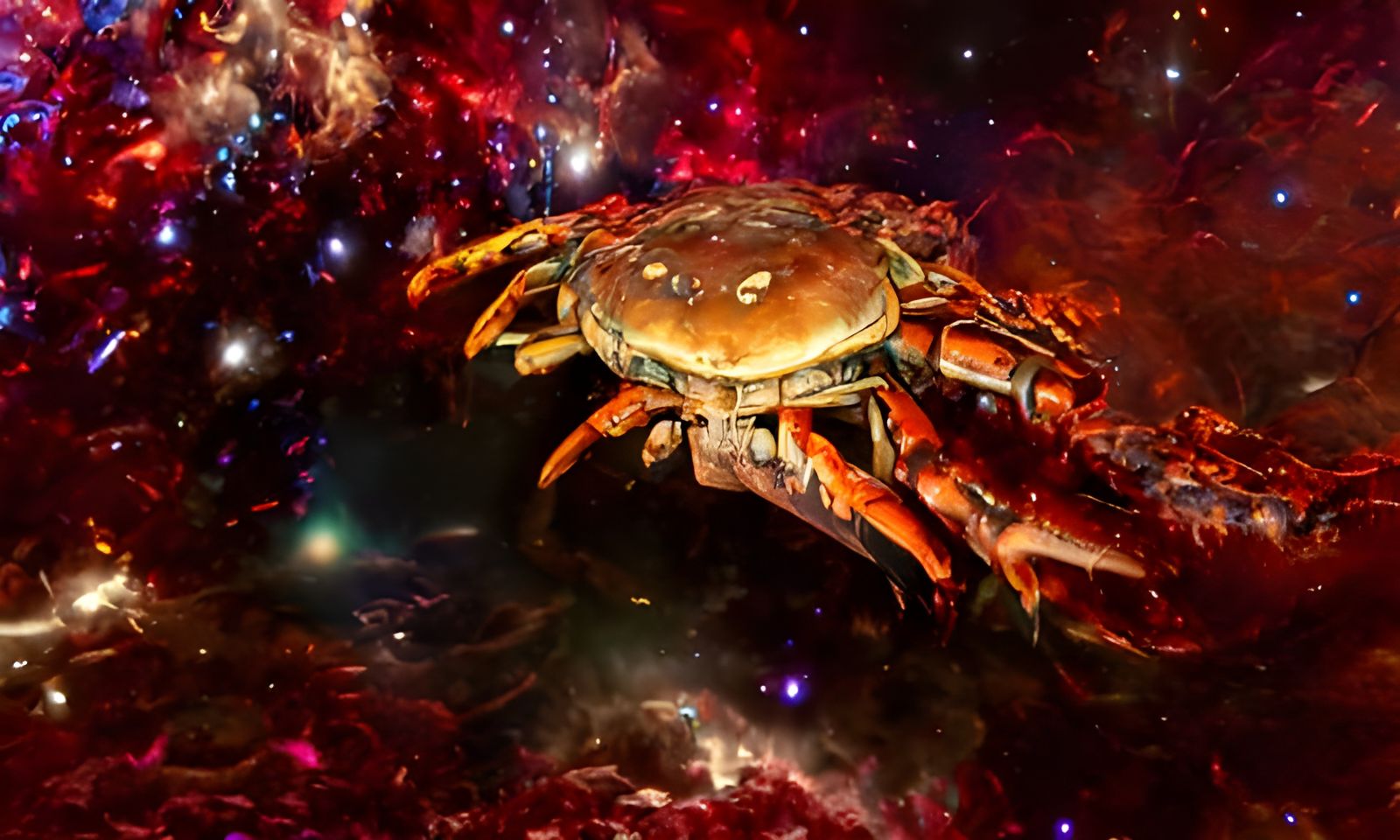 Giant Crab in the Space - AI Generated Artwork - NightCafe Creator