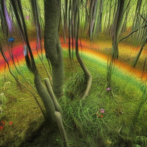 rainbow bog - AI Generated Artwork - NightCafe Creator