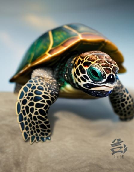 Baby Turtle - AI Generated Artwork - NightCafe Creator